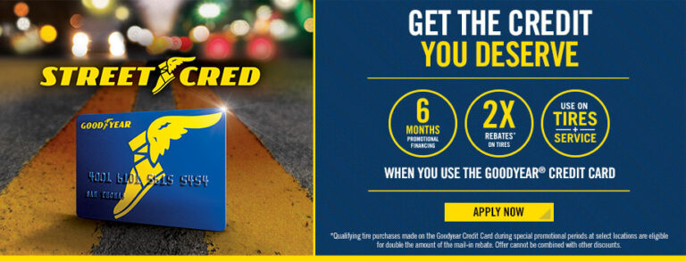 Goodyear Credit Card | Mt. Juliet, TN | Mt. Juliet Tire Center
